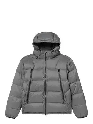 FRIZMWORKS Altavia Quilted Nylon Hooded Down Jacket - Gray
