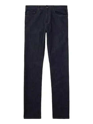 Canali Slim-fit Stretch Jeans - Blue