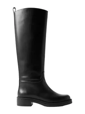STUART WEITZMAN Celia Riding Leather Knee Boots - Black