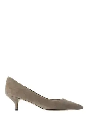 STUART WEITZMAN Power Suede Pumps - Gray