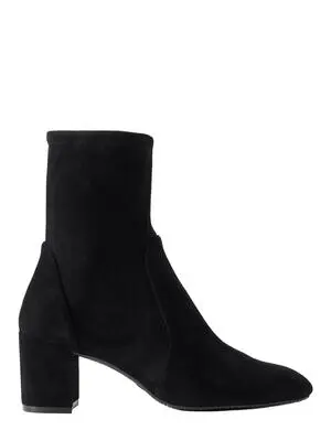 STUART WEITZMAN Yuliana Suede Ankle Boots - Black