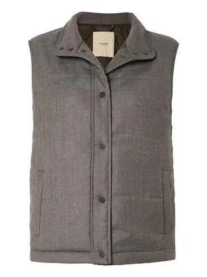 Purdey Eccleston Checked Padded Gilet - Gray