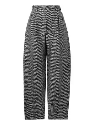Givenchy Striped Wool-blend Tapered Trousers - Gray