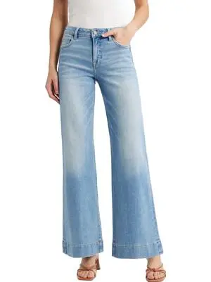 HIDDEN JEANS Star Paneled Flare Jeans