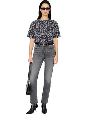 ANINE BING Cohen Tee Leopard - Grey