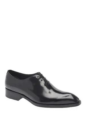 TOM FORD Patent Wholecut Oxford - Black