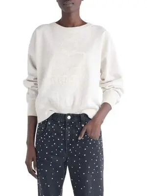 Isabel Marant Mobyli Logo Graphic Sweatshirt - Ecru
