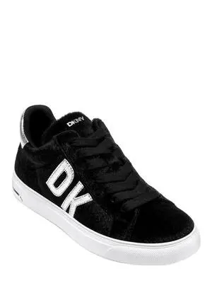 Dkny Abeni Faux Hair Sneakers Black/silver