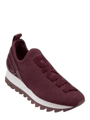 Dkny Abbi Knit Sneakers - Burgundy