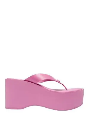 COACH® Sculpted C Platform Flip Flop - Fuchsia