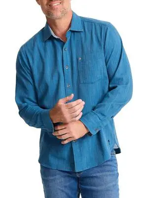 Tommy Bahama Dorado Stretch Cotton Button-up Shirt Eclipse