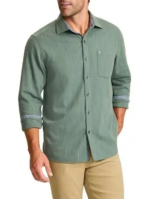 Tommy Bahama Dorado Stretch Cotton Button-up Shirt - Garden Gate