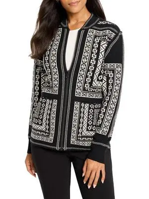 NIC+ZOE Nordic Nights Reversible Knit Jacket