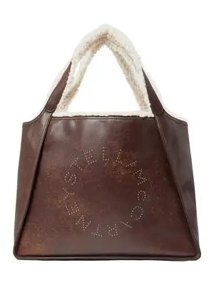 Stella McCartney Logo Plush-lined Tote Bag - Espresso