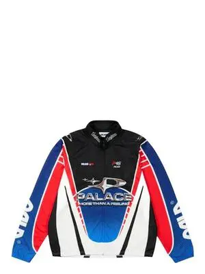 PALACE Cycling Zip Jacket - Red/blue