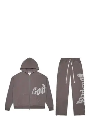 GODSPEED Og Logo V2 Sweatsuit - Stone Grey