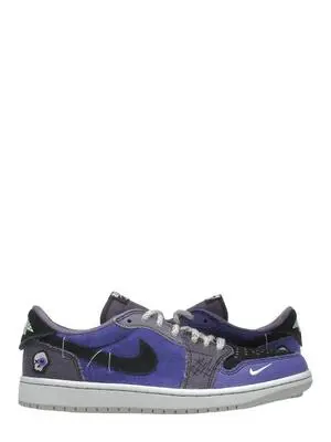 JORDAN 1 Retro Low Og Zion Williamson Voodoo Alternate Sneakers - Regency Purple/vapor Green/black