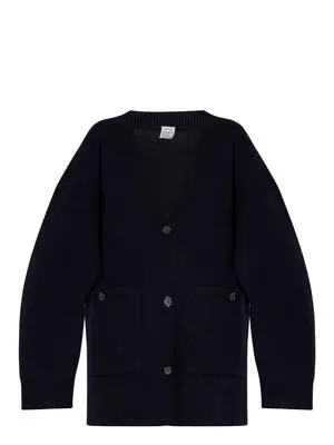 TOTEME Oversize Cardigan - Navy Blue
