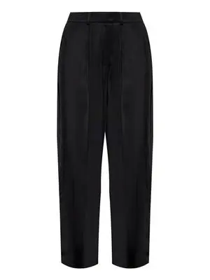 TOTÊME Wide-leg Crease Trousers - Black