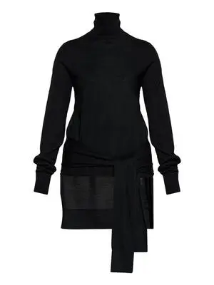 TOTÊME Asymmetrical Turtleneck - Black