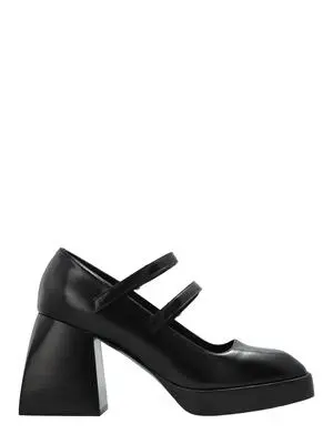 NODALETO Heeled Mary Jane Shoes - Black