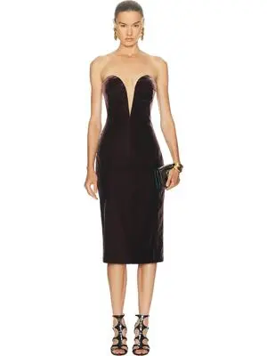 TOM FORD Strapless Cocktail Dress
