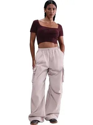 Nike Sportswear Mid-rise Oversized Woven Cargo Pants - Pink