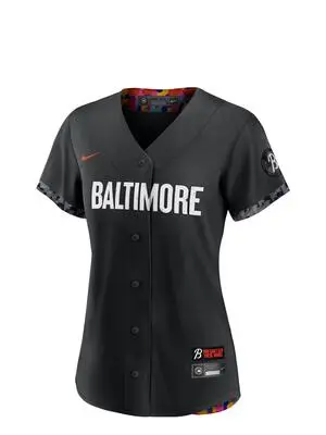 Nike Mlb Baltimore Orioles City Connect Replica Baseball Jersey - Black