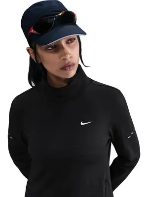 Nike Swift Therma-fit Turtle-neck Running Top - Black