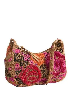 VERA BRADLEY Mini Roxbury Crescent Shoulder Bag - Pink