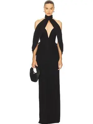 MICHAEL COSTELLO X Braga Gown - Black
