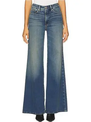 Good American Soft Tech Good Petite Palazzo Jeans - Indigo986