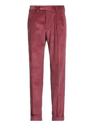 Incotex Corduroy Tapered Leg Pants Red