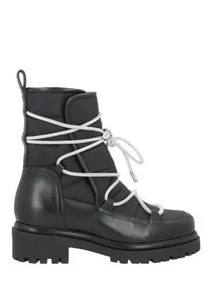 RENE CAOVILLA Ankle Boots In Calfskin And Textile Fibers