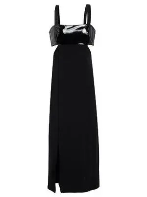 Patrizia Pepe Coated Midi Dress - Black