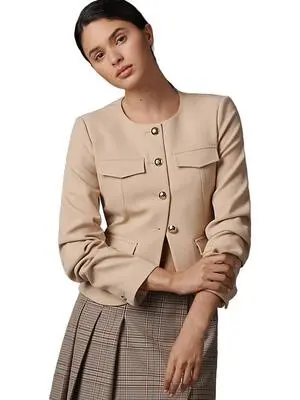 Derek Lam 10 Crosby Novessa Lady Jacket - Neutral