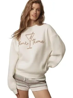 Beach Riot Crewneck Pullover Tini Time