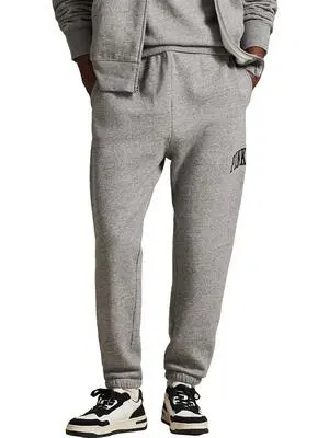 Ralph Lauren Pink Pony Fleece Sweatpant - Dark Grey Heather