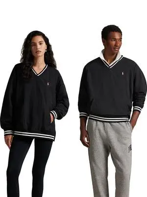 Ralph Lauren Pink Pony V-neck Pullover - Polo Black