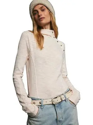 Free People We The Free Osaka Turtleneck Top - Mellow Rose