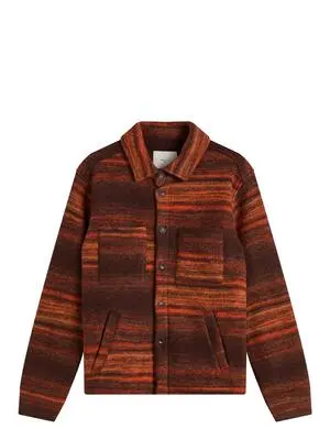 PERCIVAL Missisipi Boiled Wool Jacquard Overshirt - Multi