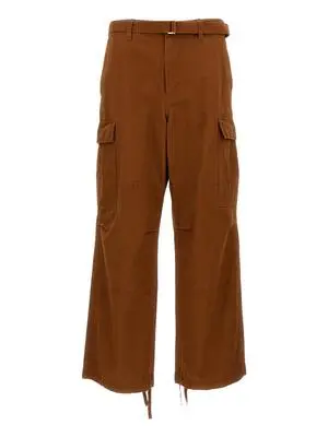 Sacai X Carhartt Wip Cargo Pants - Brown