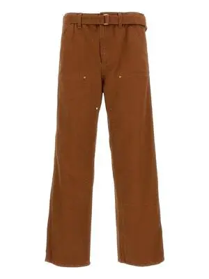 Sacai X Carhartt Wip Duck Canvas Pants - Brown