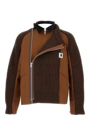 Sacai X Carhartt Wip 2-in-1 Jacket - Brown