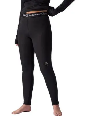 BACKCOUNTRY Pines Microgrid Ultra-lt Baselayer Bottom - Black