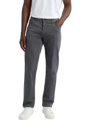 BRAX Cadiz Straight Leg Stretch Twill Pants - Elefant