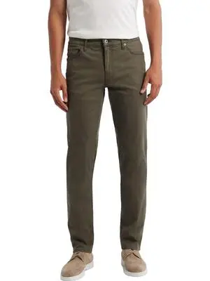BRAX Cadiz Straight Leg Stretch Twill Pants - Olive