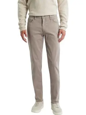 BRAX Cadiz Straight Leg Stretch Twill Pants - Stone