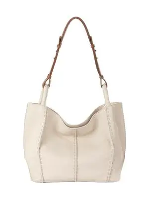 THE SAK Los Feliz Medium Leather Tote Bag - Stone