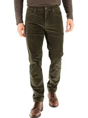 DEVIL-DOG DUNGAREES Stretch Corduroy Five Pocket Pants - Forest Night
